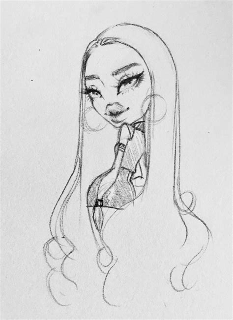 Sasha Bratz Doll Cartoon Drawing