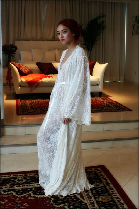 Lace Bridal Nightgown French Lace Wedding Lingerie Bridal Sleepwear