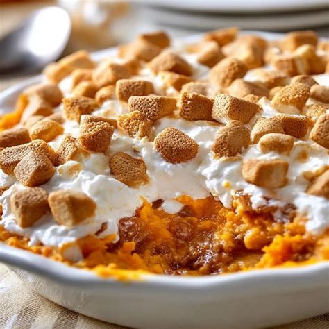 Sweet Potato Casserole With Marshmallows 5 Step Holiday Side