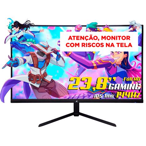 Monitor Gamer Superframe Vision 23 8 Pol Full Hd Ips G Sync Freesync 1ms 144hz Hdmi Dp