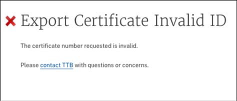 Verify A Myttb Export Certificate Ttb Alcohol And Tobacco Tax And
