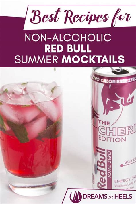 Delicious Non Alcoholic Red Bull Summer Mocktails Recipes For Your