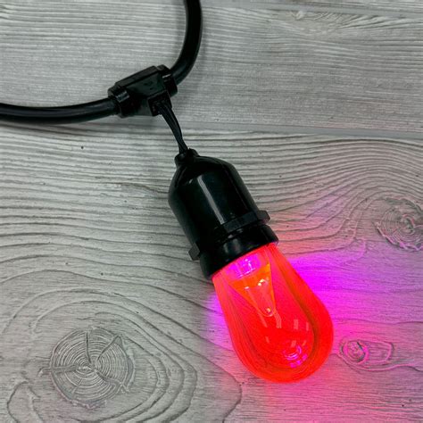 Pink Led S14 Smooth Light Bulb