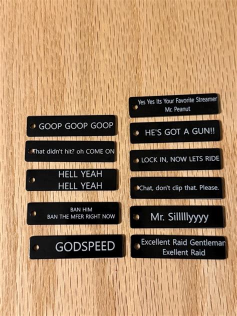 Funny Keychain Quotes Personalized Keychains Gaming Keychains Etsy