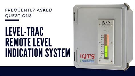 Level Trac Remote Level Indication System Questtec Solutions