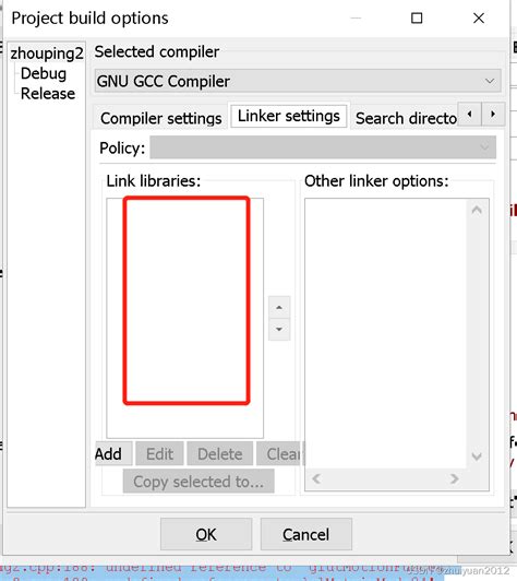 Opengl运行时提示ndefined Reference To `glutxxx‘undefined Reference To `glutmainloop Csdn博客