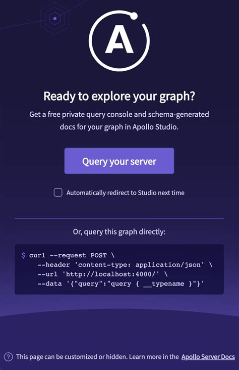 Build And Run Queries Against Apollo Server Apollo Graphql Docs