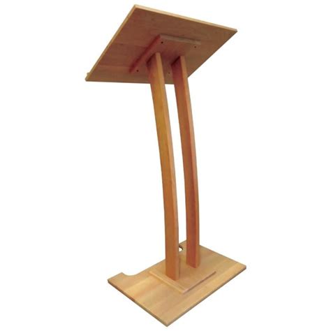 New Kingdom Curved Oak Wood Pulpit