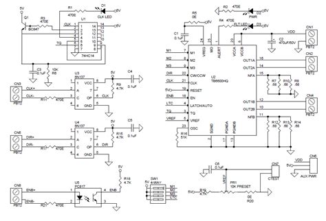 Control Circuit Diagram Of Bipolar Four Terminal Stepper Motor