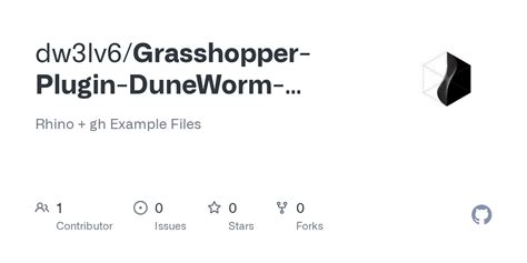 Github Dw3lv6grasshopper Plugin Duneworm Example File Rhino Gh