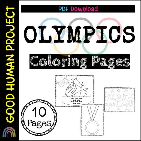 Summer Olympics 2024 Coloring Pages By Good Human Project Tpt