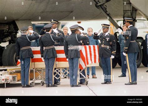 Military Honor Guard And Relatives Of Leon Klinghoffer Who Was Slain