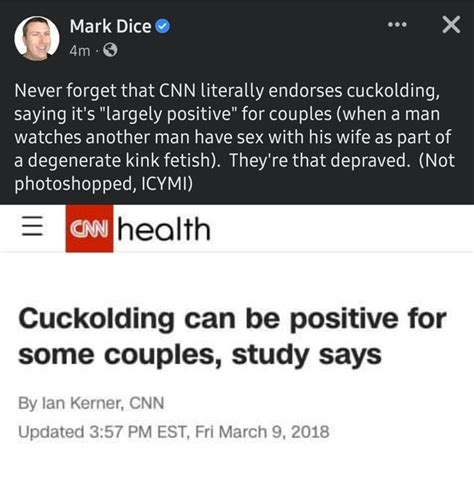 Mark Dice Am Never Forget That Cnn Literally Endorses Cuckolding Saying Its Largely