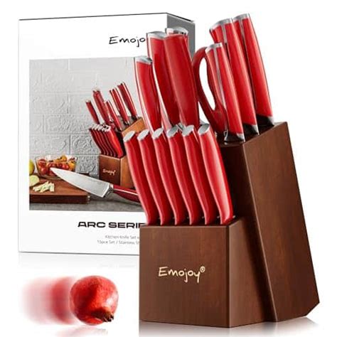 10 Knife Set In Fiery Red Ignite Your Kitchen With Culinary Precision