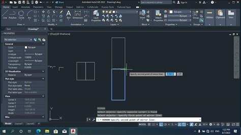 Session07 Autocad2022 Fillet Chamfer Mirror Scale Rotate Youtube