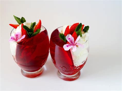 Premium Photo Strawberry And Whipped Cream Dessert