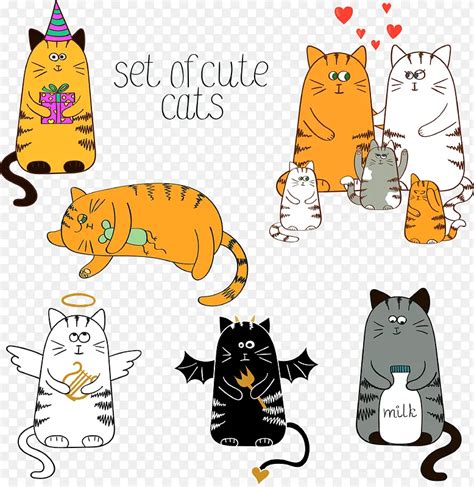 矢量猫的一家png图片素材下载图片编号8920268 Png素材网