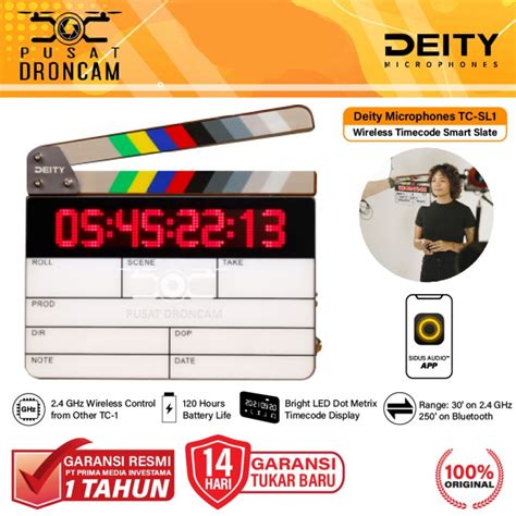 Promo Deity Microphones Tc Sl1 Wireless Timecode Smart Slate Garansi