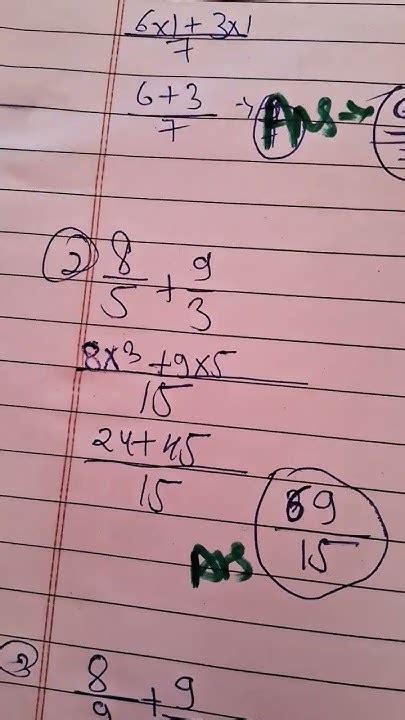 Fraction Add🙂 Youtube