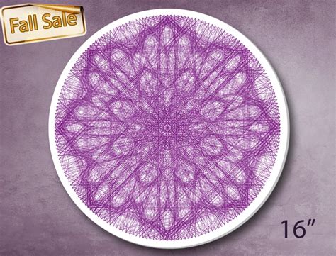 String Art Pattern Pdf String Art Kit For Adults Mandala Wall Art