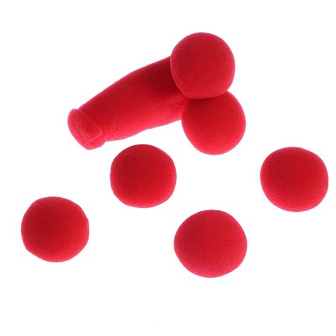 5 Pcs Small Sponge With 4 Red Sponge Balls Funny Stage Prop Tricks Toys