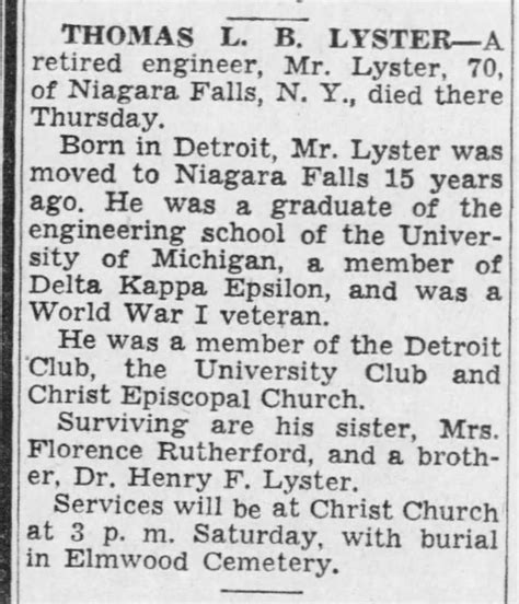 Thomas Lee Brent Lyster 1878 1949 Find A Grave Memorial