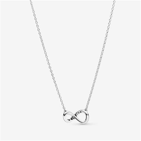 Pandora เงิน925 สร้อยคอ กำไล ความรักนิรันดร์ 925 Silver Shiny Eternity