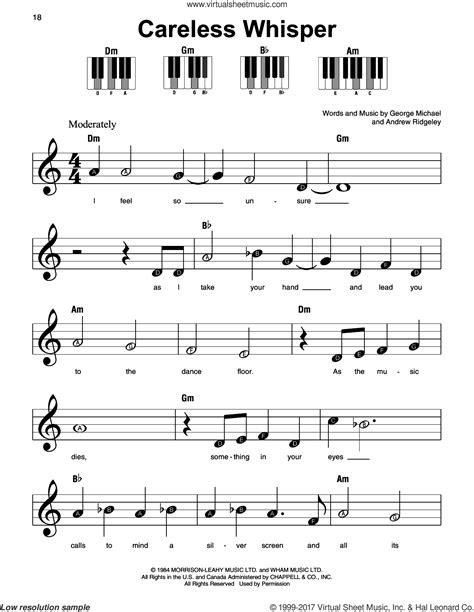 Careless Whisper Sheet Music Direct