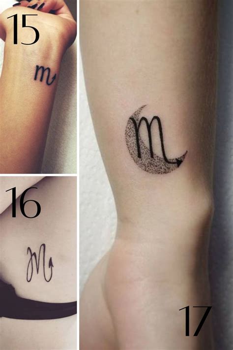 Scorpio Zodiac Sign Tattoos For Females
