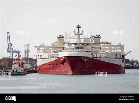 Seismic Survey Ship Ramform Titan One Of The Widest Ships In The