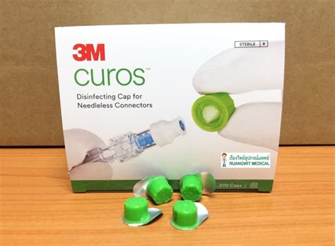 3m Curos Disinfecting Cap ฝาเขียวเม็ดเดี่ยว 270อันกล่อง จุกปิดมี
