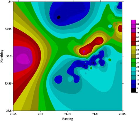 Water Table Elevation Map Based On The Test Wells And Tubewells Drilled