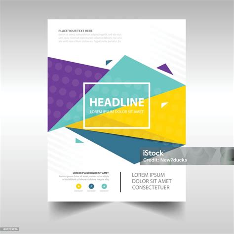 다채로운 추상적인 브로셔 보고서 플라이어 잡지 프레 젠 테이 션 요소 서식 파일 A4 0명에 대한 스톡 벡터 아트 및 기타 이미지 0명 기업 재무와 산업 깨끗한