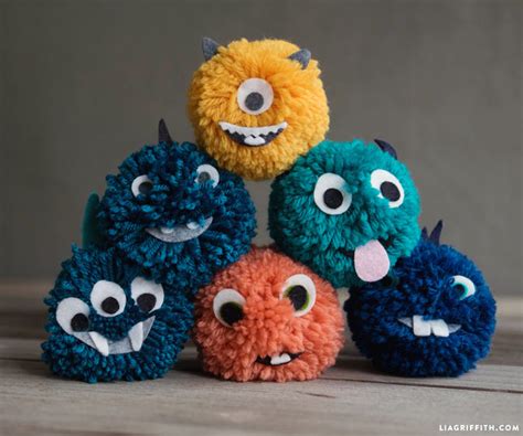 Yarn Pom Pom Monsters Lia Griffith