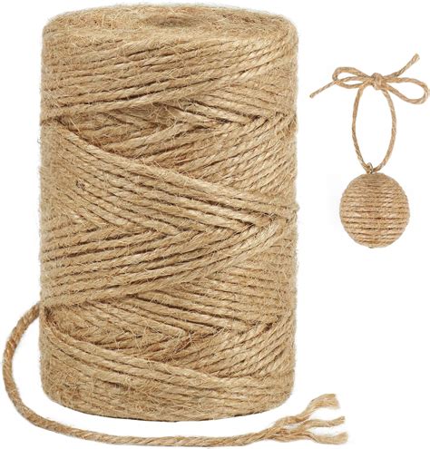 Tenn Well Jute Twine 328 Feet 3mm Natural Jute Rope Twine