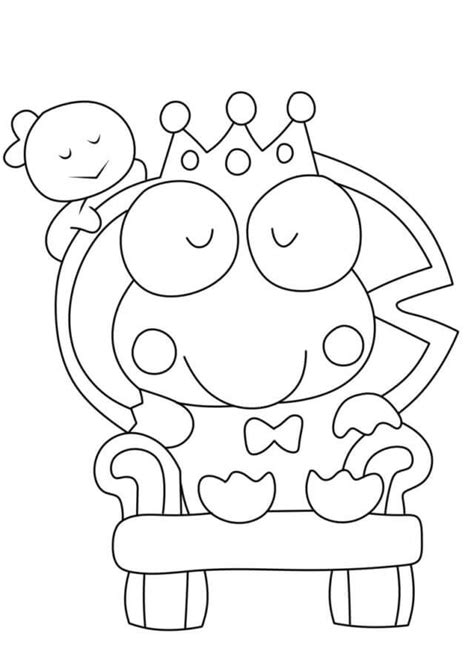 Keroppi Coloring Pages Coloringlib