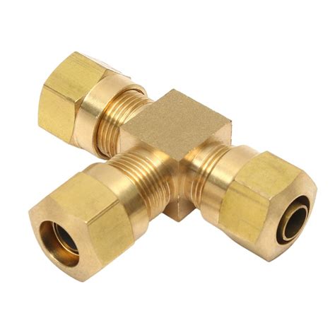 Dot Brass Compression Fittings For Nylon Tubing Tee