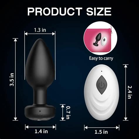 Wireless Control Anal Vibrator Butt Plug For Men Shop Your Metal