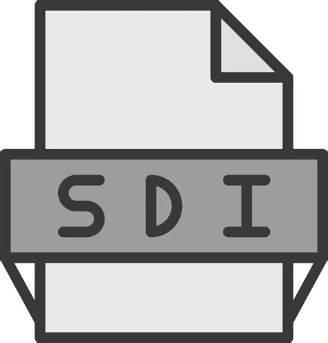 Sdi File Format Icon 16903117 Vector Art At Vecteezy