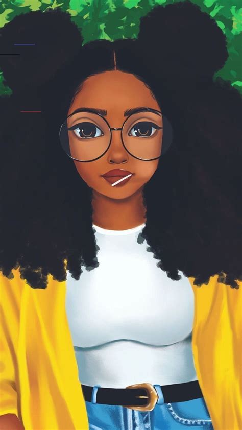Cute Black Girl Art Wallpapers Wallpaper Cave