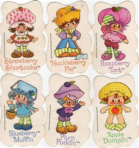 Strawberry Shortcake Characters 1980