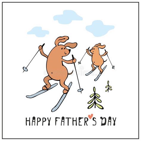 Happy Fathers Day Animals Stock Illustrations 69 Happy Fathers Day
