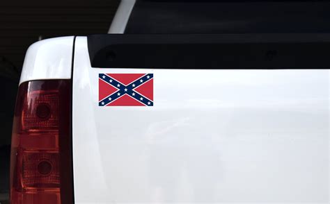 5in X 3in Csa Rebel Confederate Flag Sticker Stickertalk®