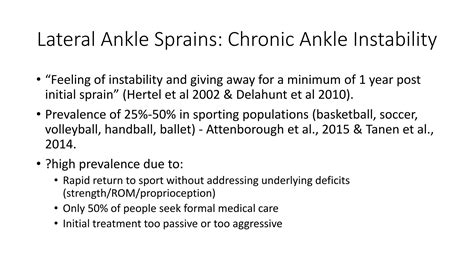 Lateral Ankle Sprain Presentation Pptx