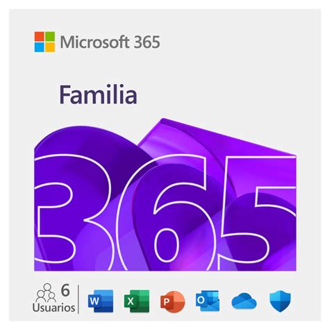 Licencia De Microsoft 365 Familia Esd 1 Año Fisica Scan