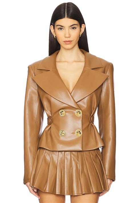 Nana Jacqueline Gina Jacket In Brown Revolve