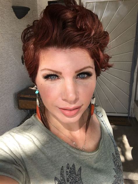 Curly Red Pixie Cut Red Pixie Red Pixie Cuts Pixie Hairstyles