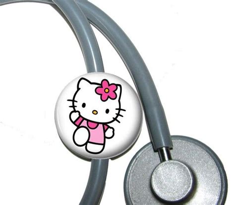 Hello Kitty Stethoscope Tag