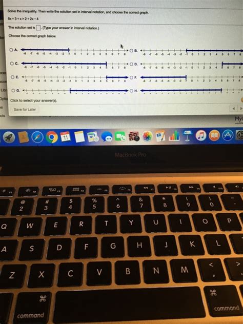 Solved Solve The Inequality Then Write The Solution Set In Chegg Com