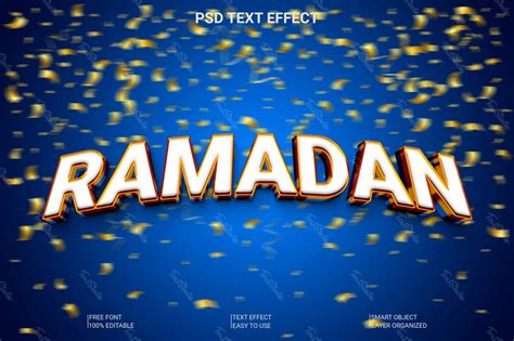 Ramadan Party 3d Font Style Effect Photoshop Premium Psd File